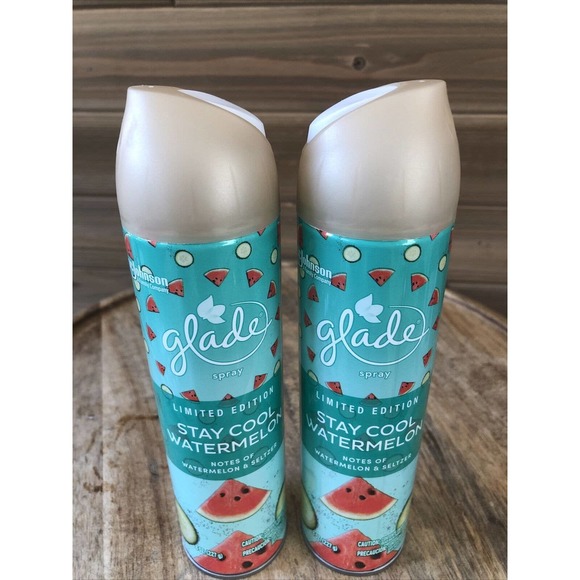Glade | Other | 2 Pack Glade Air Freshener Spray Stay Cool Watermelon Spring Collection 222 ...